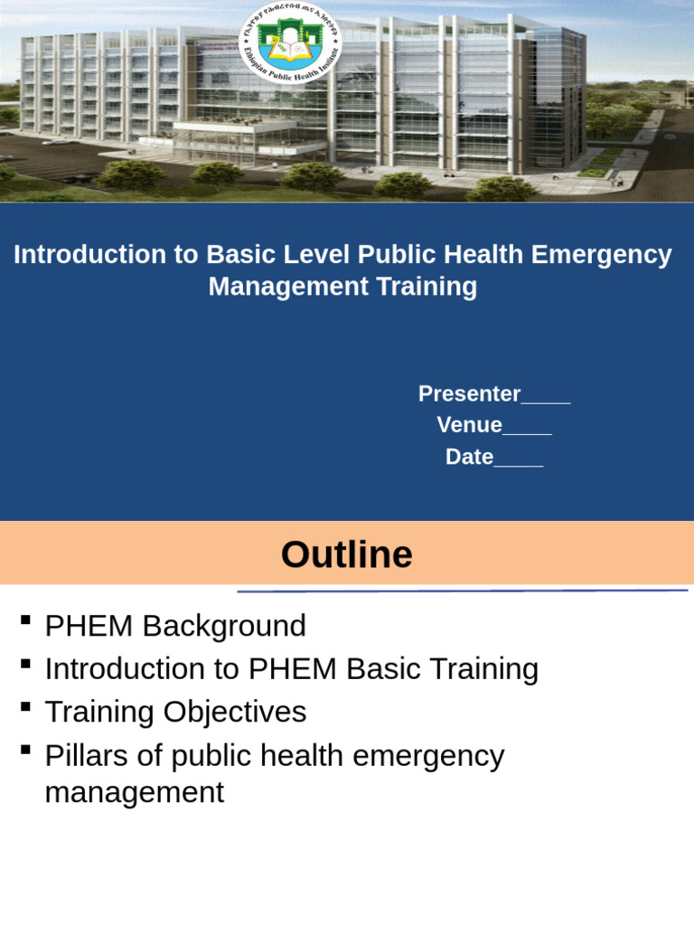 Introduction to PHEM Training | PDF | Public Health | Emergency Management
