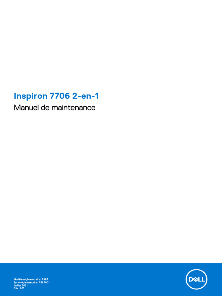 Inspiron 7706 Manuel de Maintenance | PDF | Bios | Décharge électrostatique