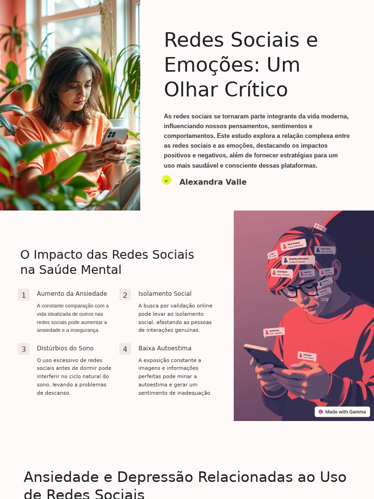 Redes Sociais e Emocoes Um Olhar Critico | PDF | Ansiedade | Psicologia