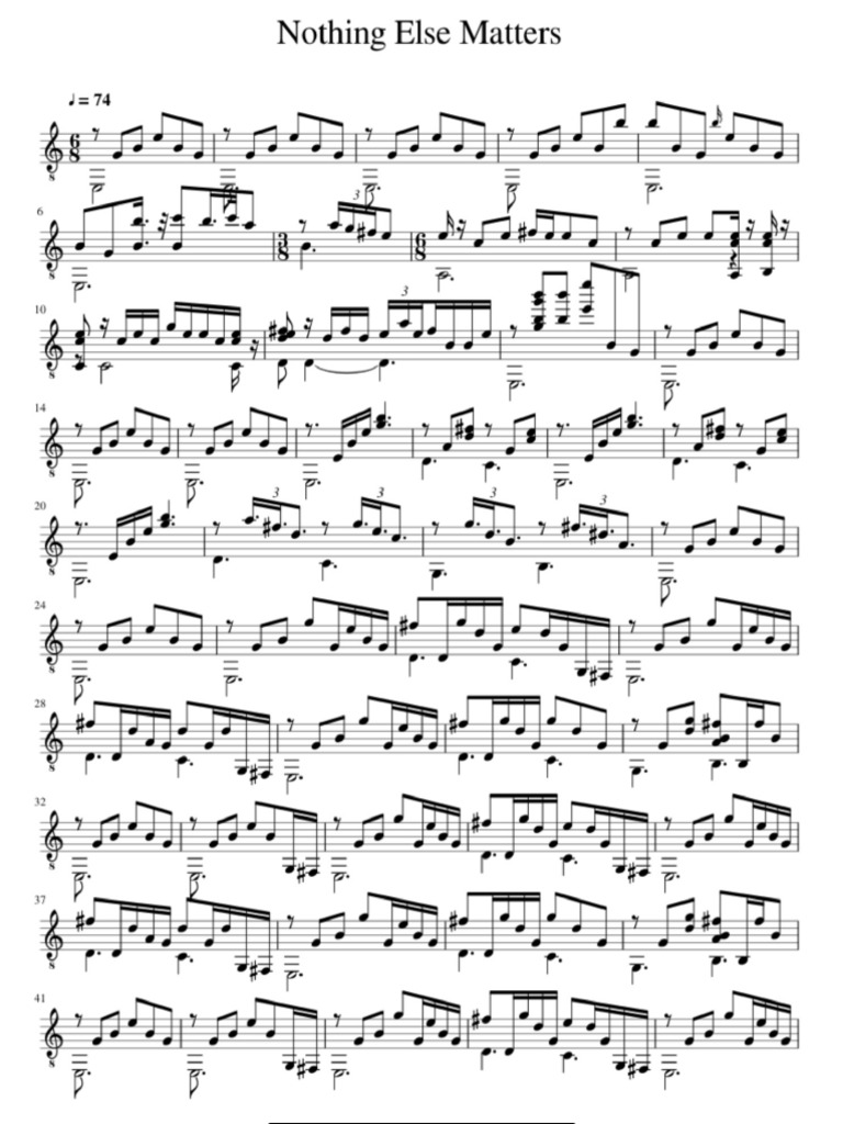 Nothing Else Matters | PDF