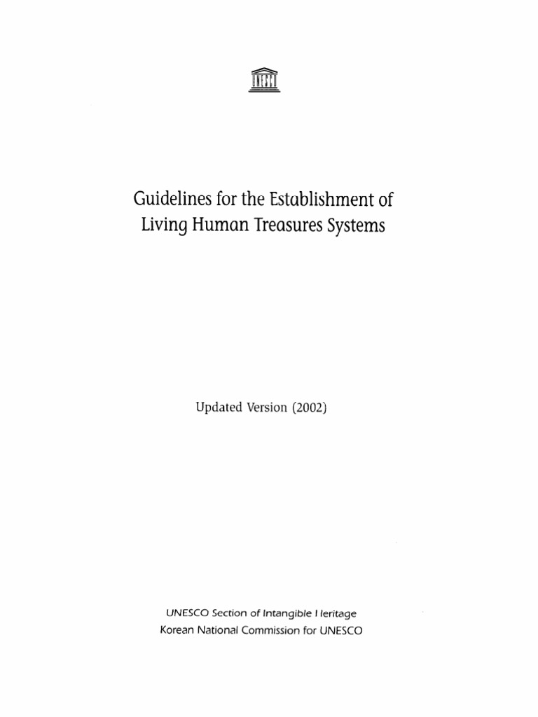 Human Tresures Unesco | PDF | Cultural Heritage | Cultural Diversity