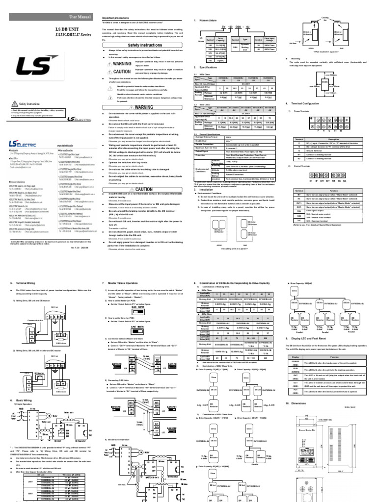 DB Unit UL Type 10 ED - User Manual - Eng - V1.0 - 200619 | PDF ...