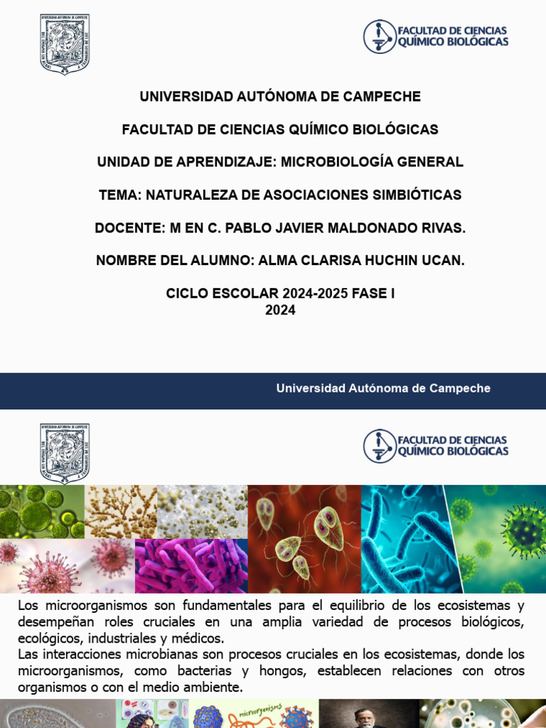 Naturaleza de Asociaciones Simbióticas | PDF | Las bacterias ...