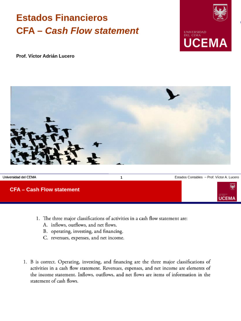 EEFF CFA - Cash Flow Statement | PDF | Contabilidad | Contabilidad ...