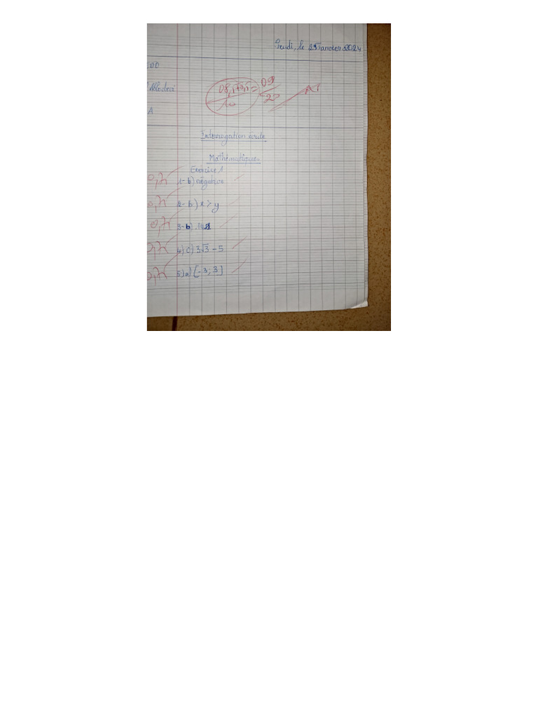 Note D'interrogation de Maths | PDF
