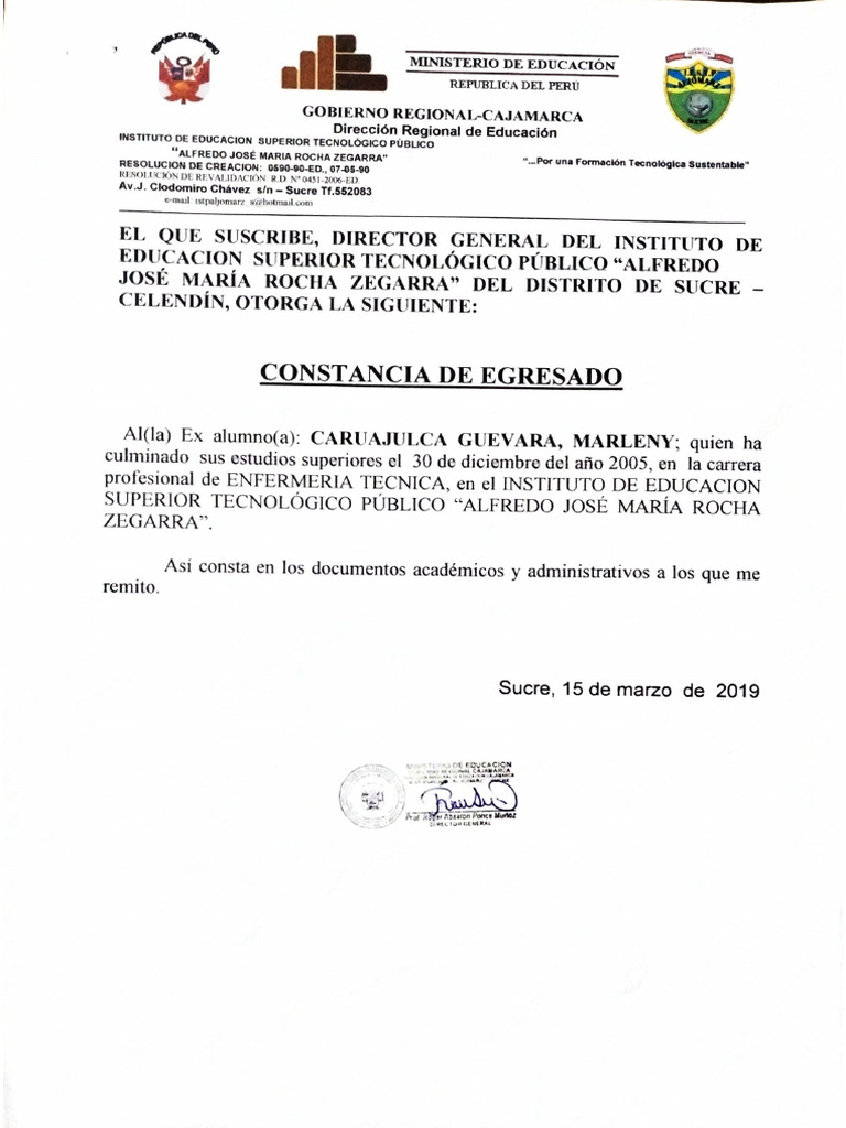 Egresado Enf. Tec | PDF