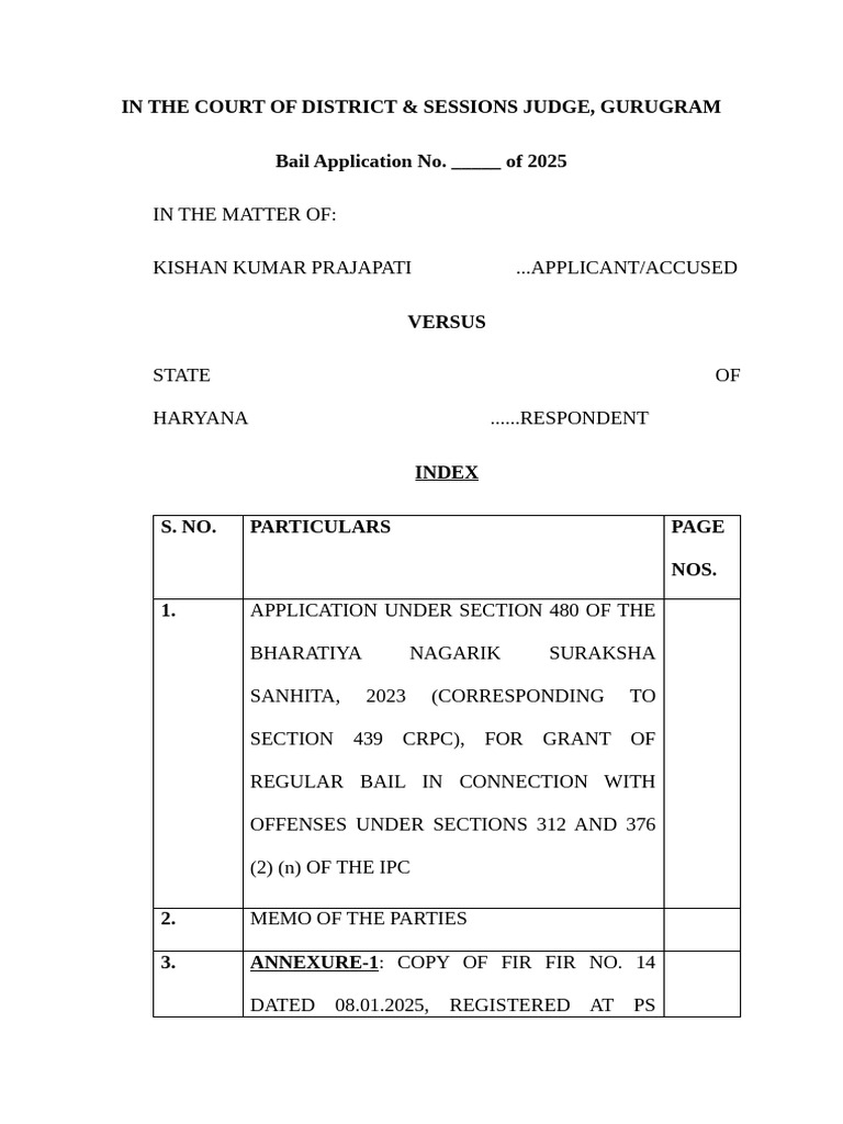 Bail Kishan kumar Gurugram | PDF | Bail | Affidavit