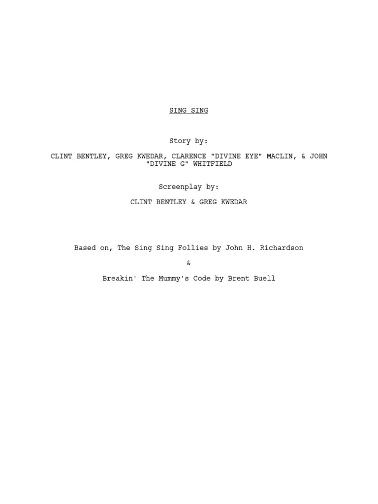 Sing Sing 2024 | PDF