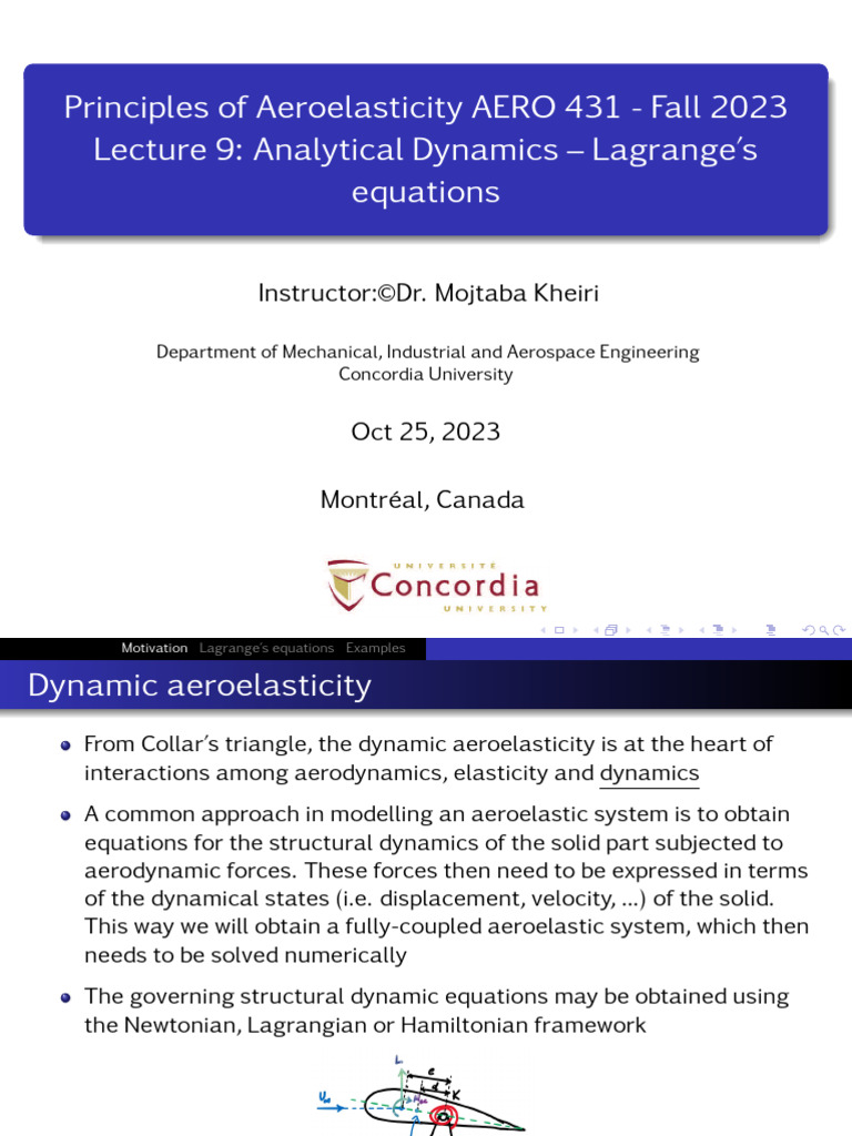 Lagrange Equations Lec9 | PDF | Lagrangian Mechanics | Classical Mechanics