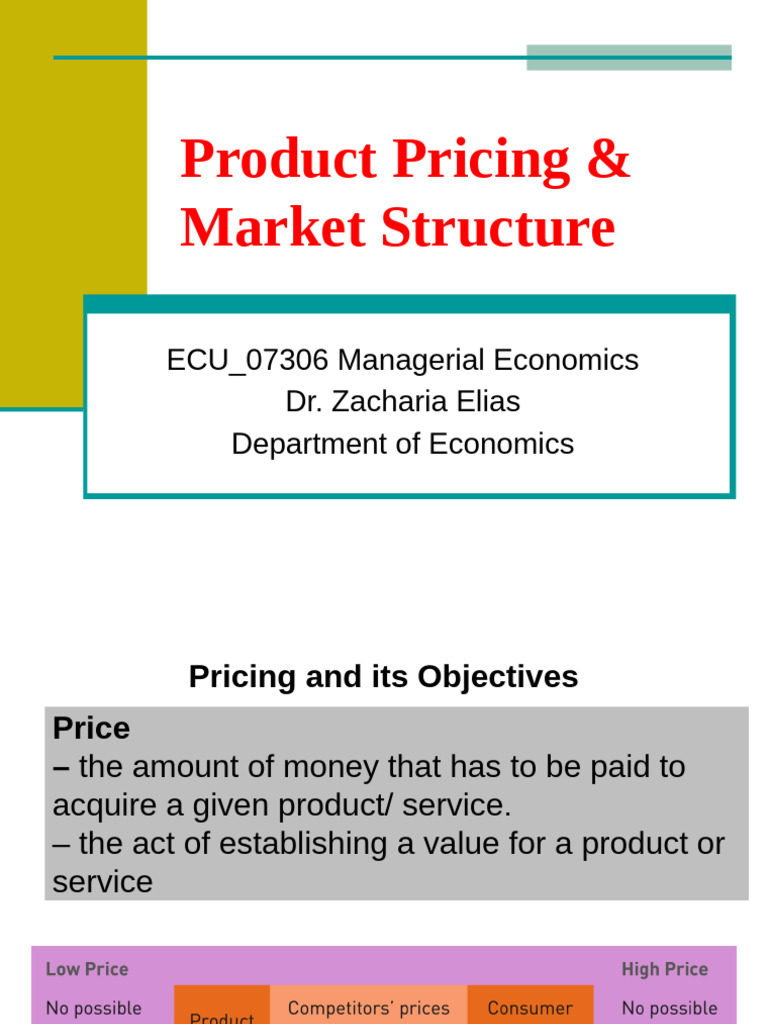 Managerial Economics Lecture4 Pricing Strategies | PDF | Pricing ...
