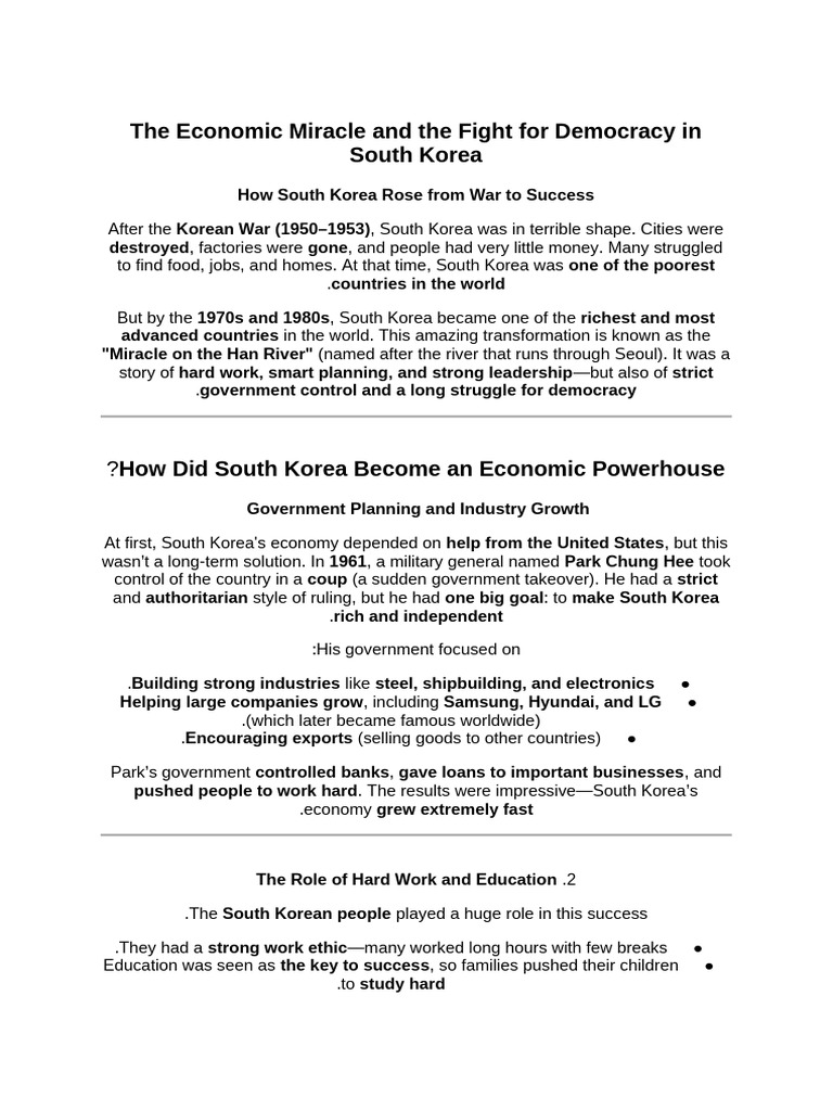 Part 2_ The Economic Miracle and Political Struggles of South Korea ...