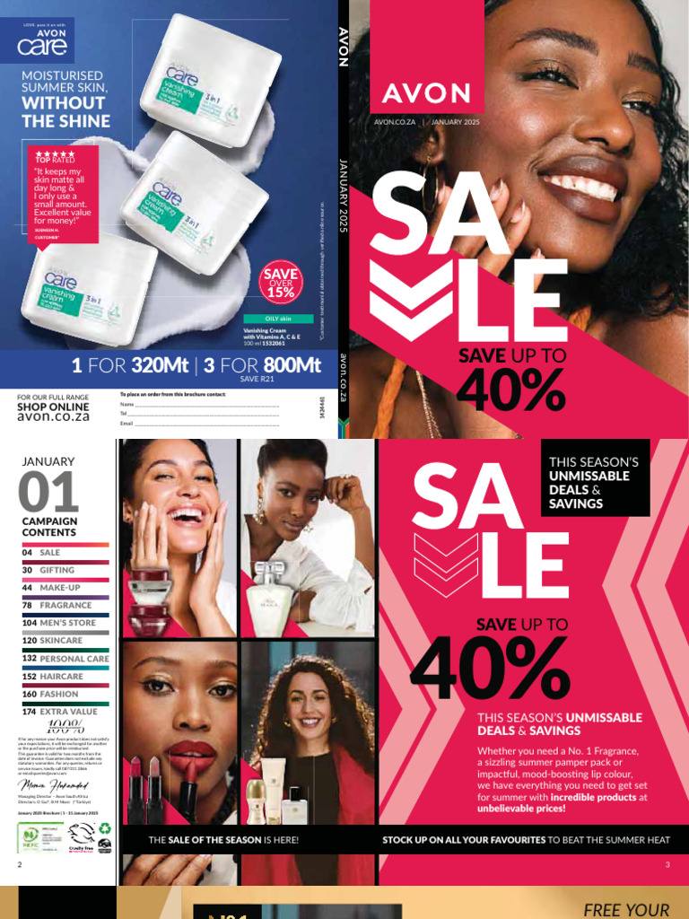 Avon January 2025 Brochure Deals | PDF | Perfume | Toiletry