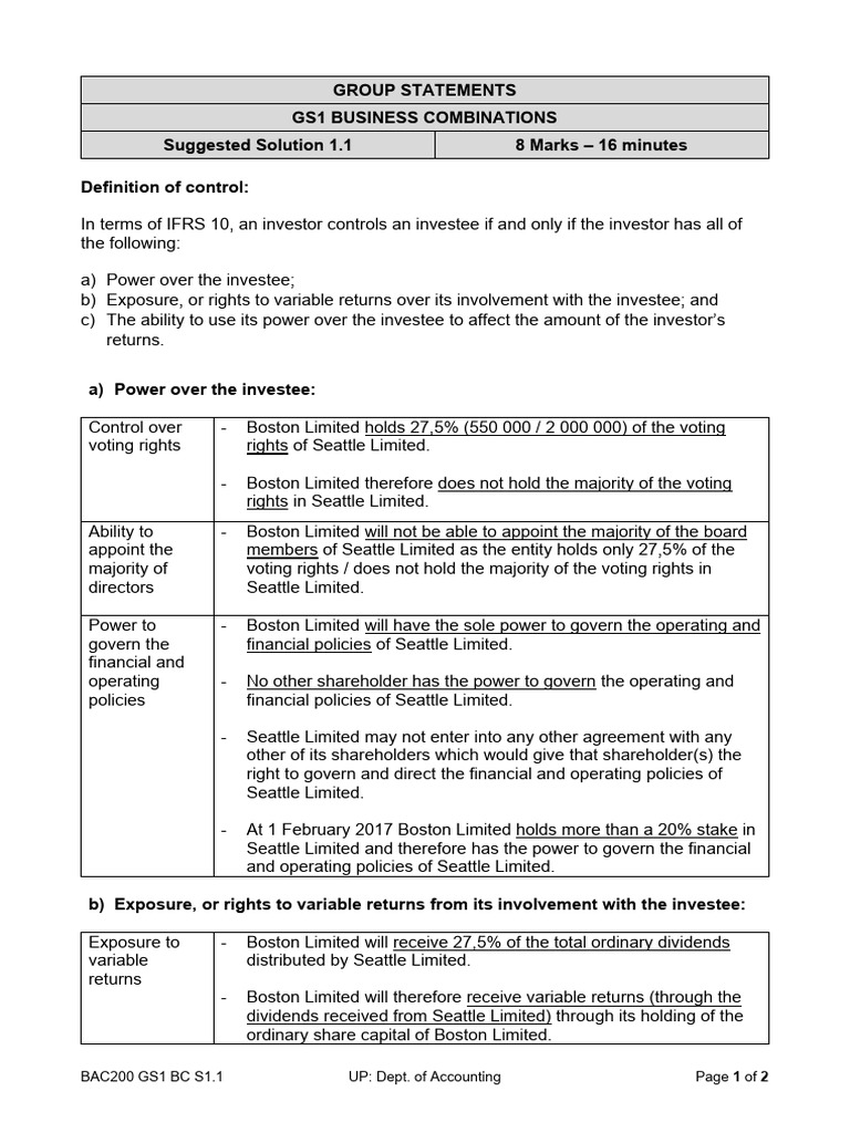 1b BAC200 GS1 2023 BC Sol 1.1 (Boston) | PDF | Dividend | Corporations
