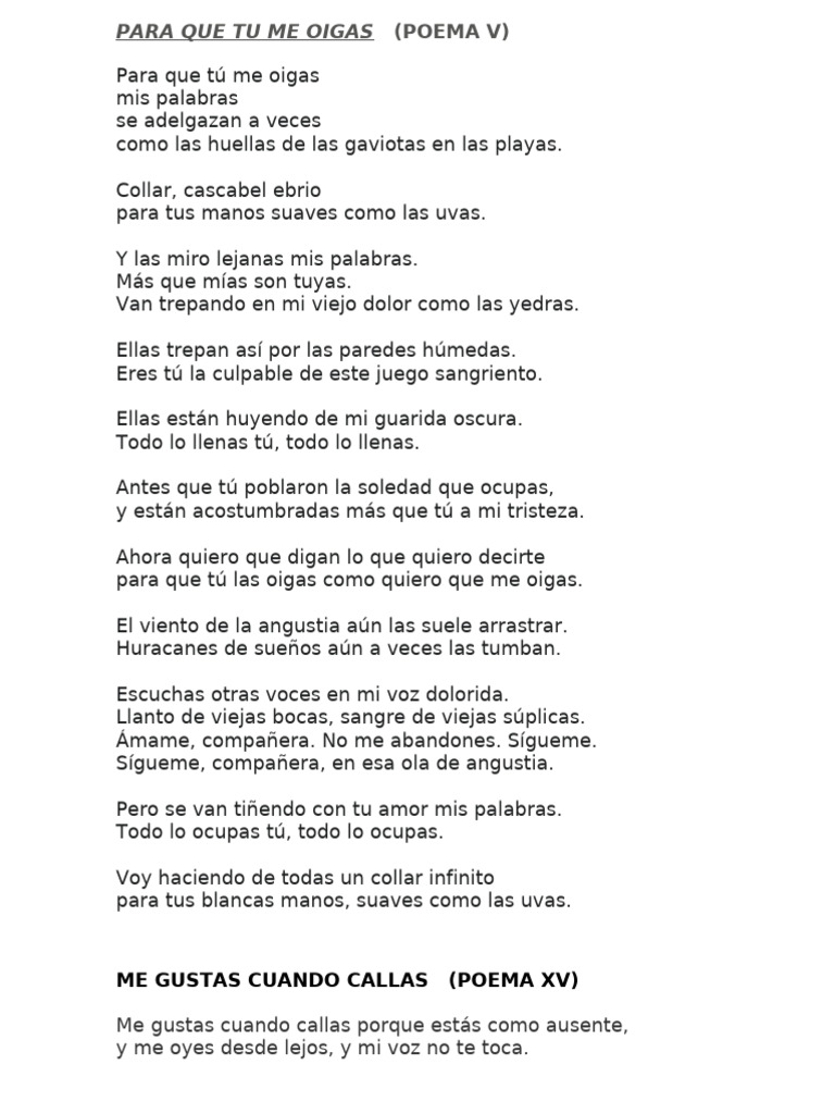 Poemas de amor y melancolía | PDF | Amor