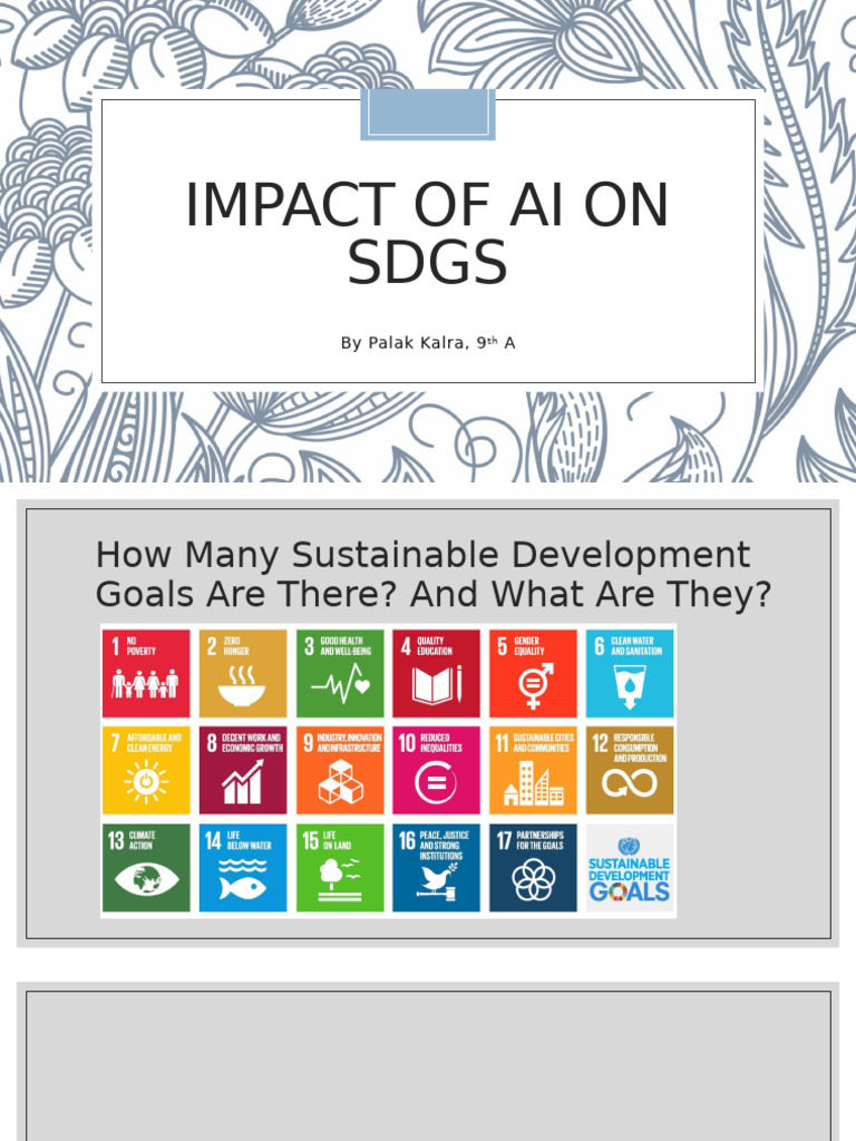 Impact of AI On SDGS | PDF | Artificial Intelligence | Intelligence (AI ...