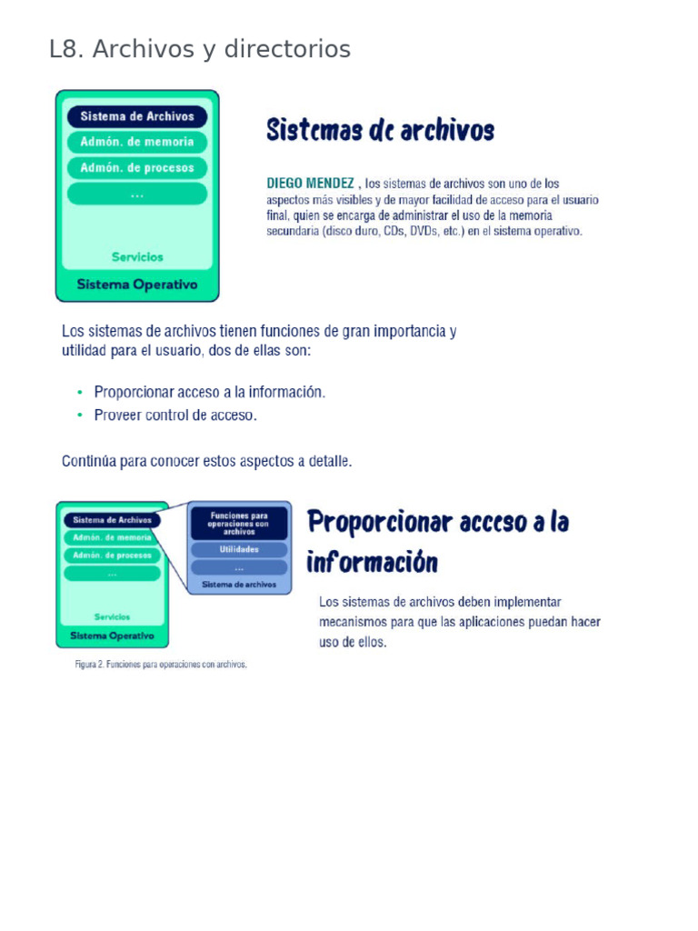 L8 Archivos y Directorios | PDF