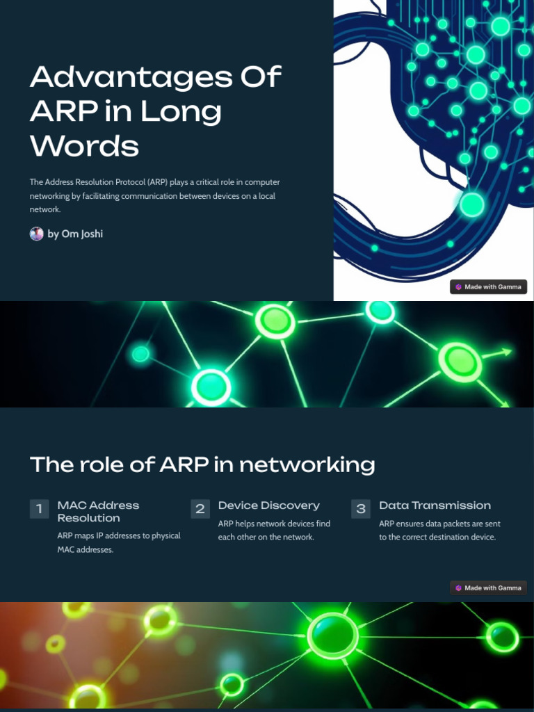 Advantages of ARP in Long Words | PDF | Computer Network | Internet Protocols