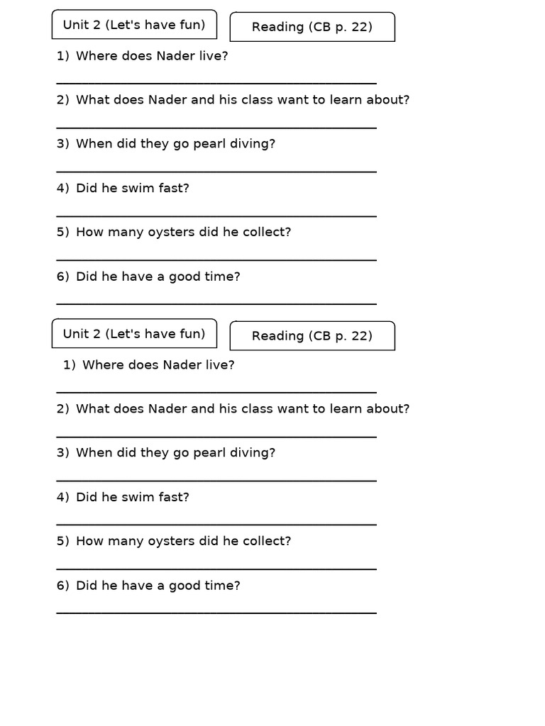 Reading CB p22 | PDF