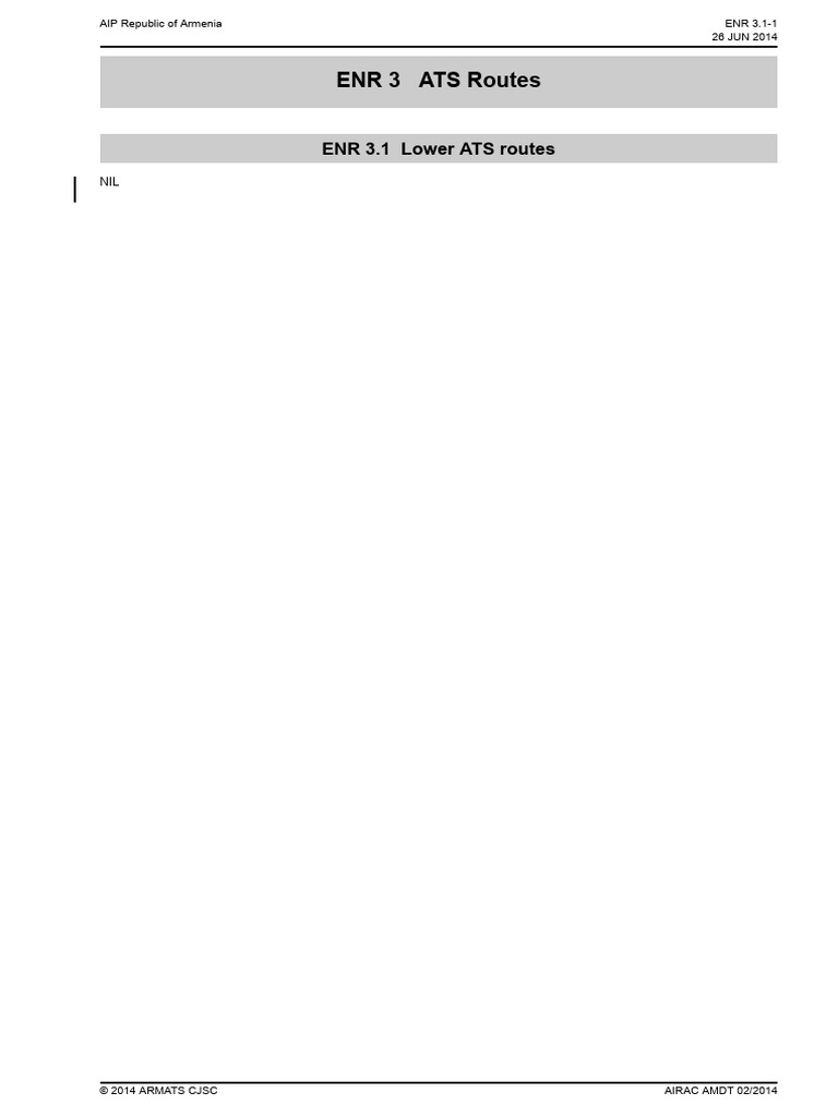 Ud Enr 3 1 Lower Ats Routes | PDF