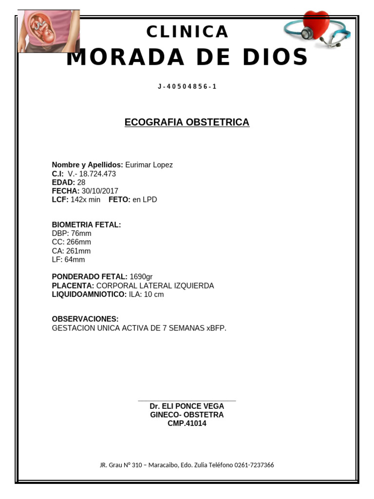 formato de ecograma | PDF