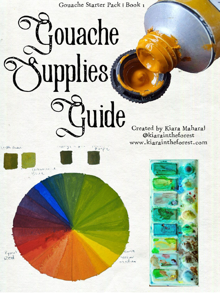 Essential Gouache Supplies Guide | PDF | Paintings | Acrylic Paint