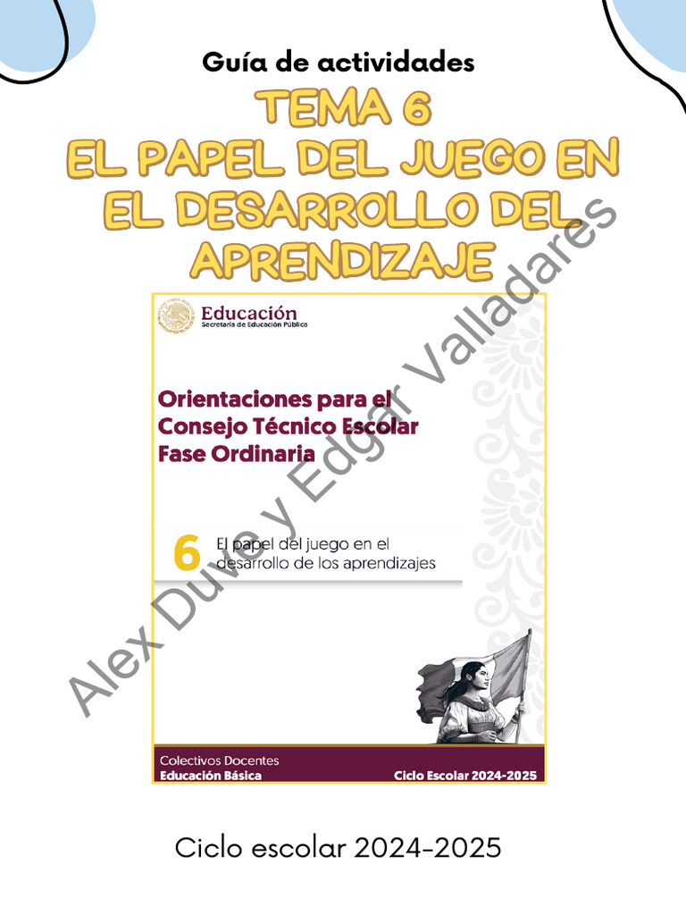 Cuadernillo 6 Marca de Agua | PDF | Aprendizaje | Enseñando