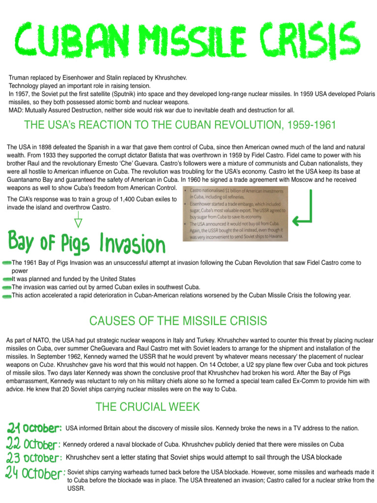 Cuban Missile Crisis | PDF | Cuban Missile Crisis | Fidel Castro