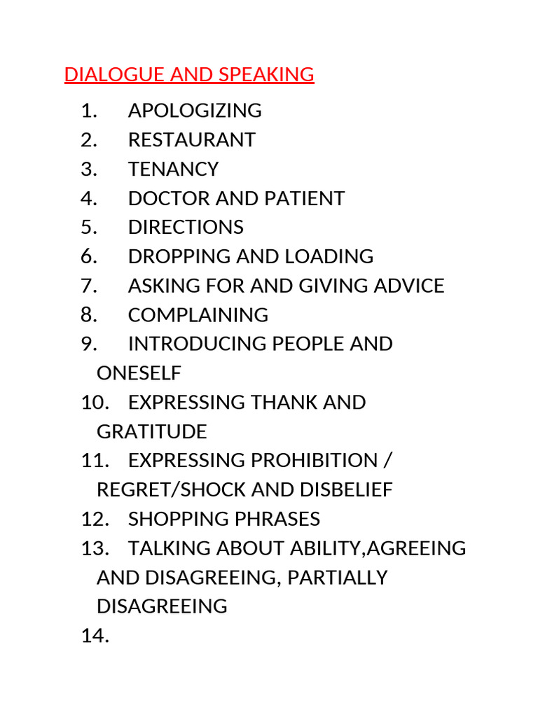 Essential Dialogue Phrases for Communication | PDF