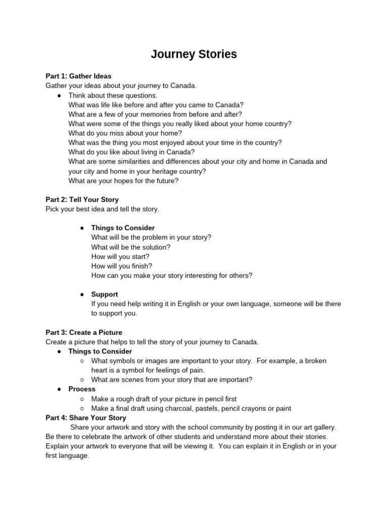 Tales of Immigration Project | PDF