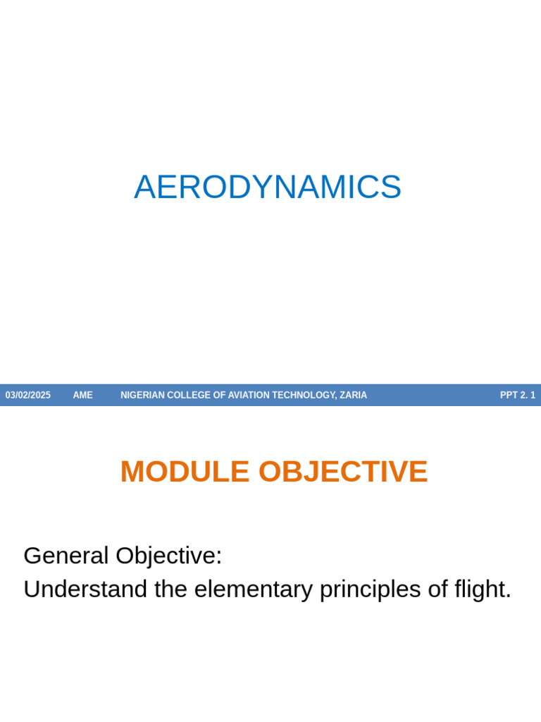 Aerodynamics Module 5 | PDF | Flight Control Surfaces | Drag (Physics)