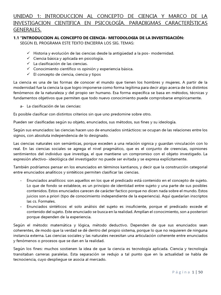 Resumen Metodologia de La Investigacion en Ps 1-Final | PDF ...
