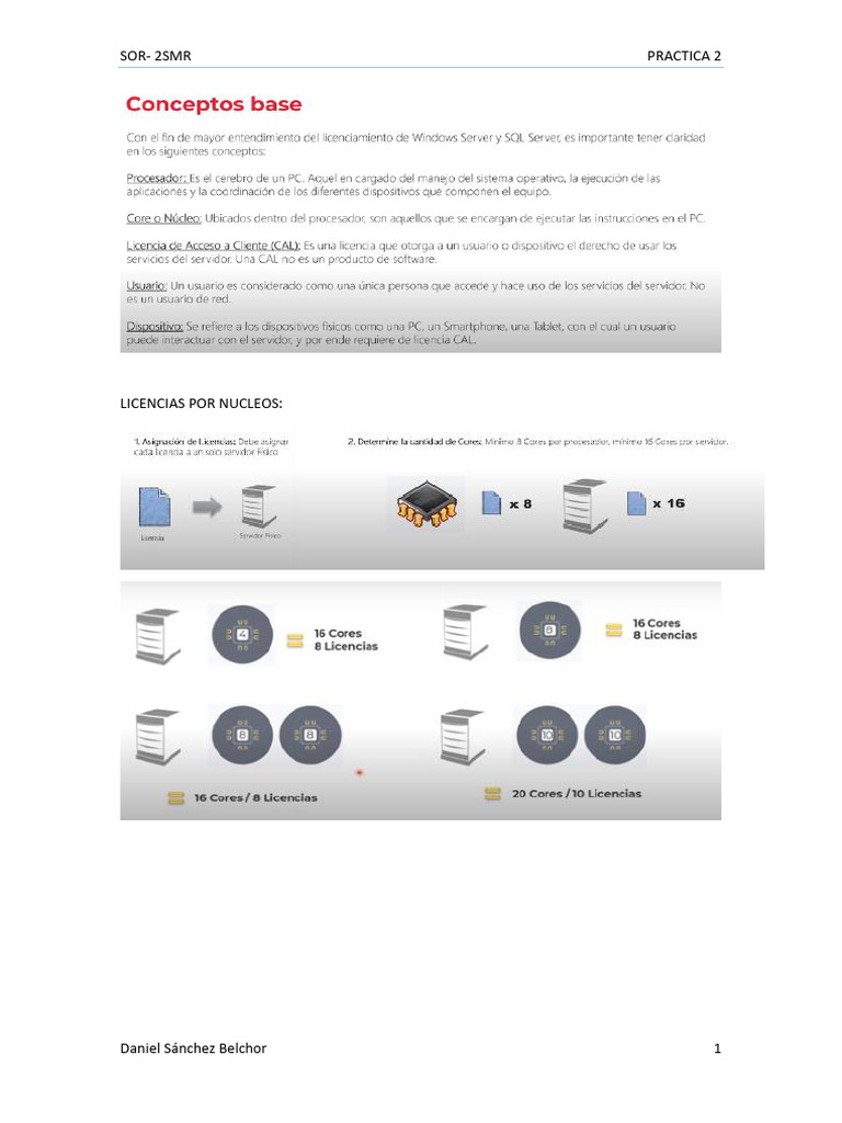 PRÁCTICA 1. Windows Server | PDF | Servidor (Computación) | Virtualización
