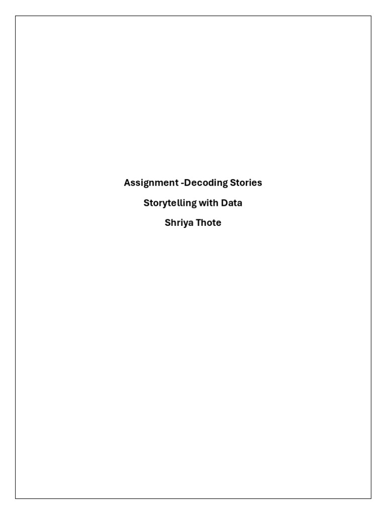 Decoding Stories - Shriya | PDF | Psychology