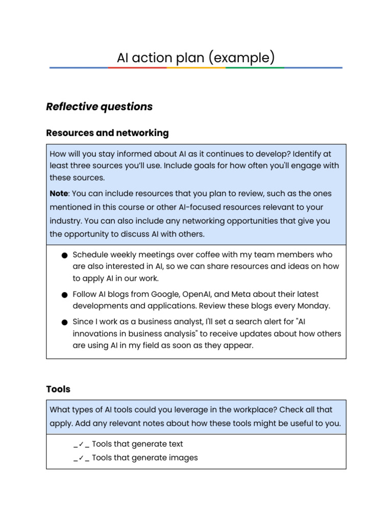 (Shared) Copy of AI Action Plan | PDF | Artificial Intelligence ...