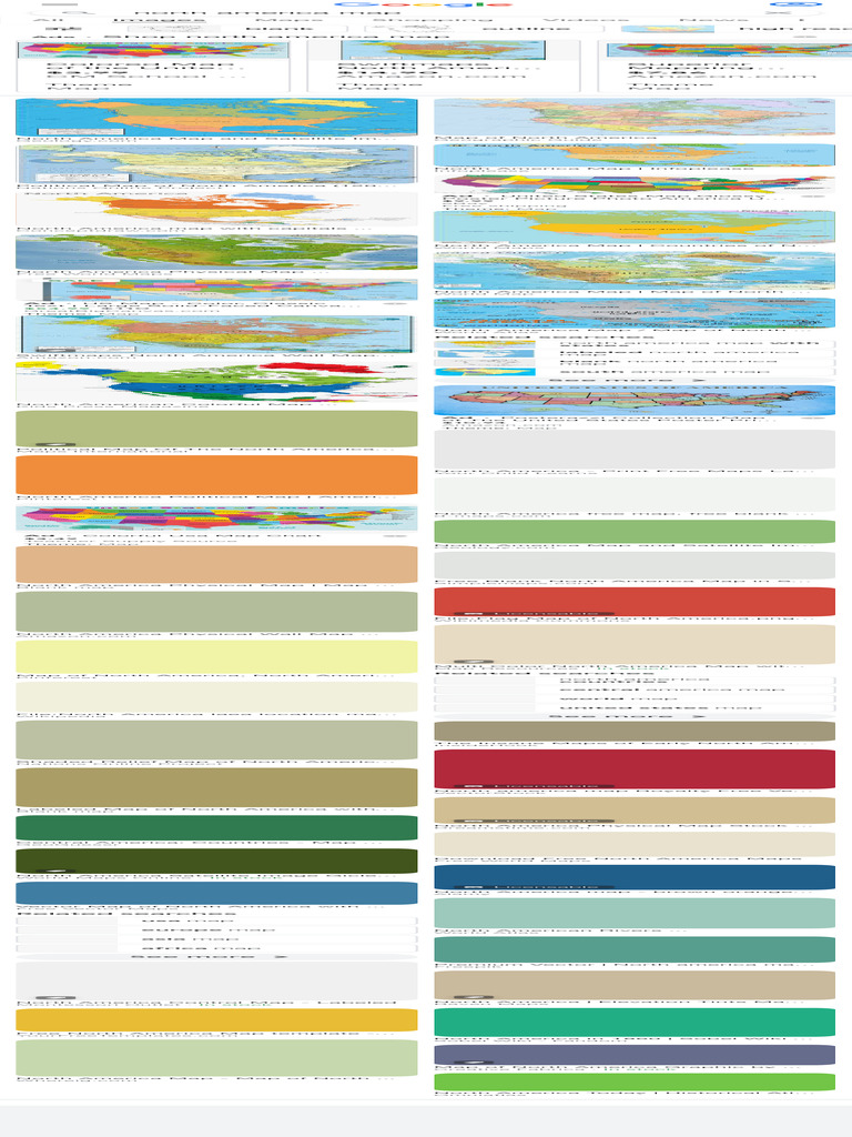 North America Map Overview | PDF | Map | Graphic Design