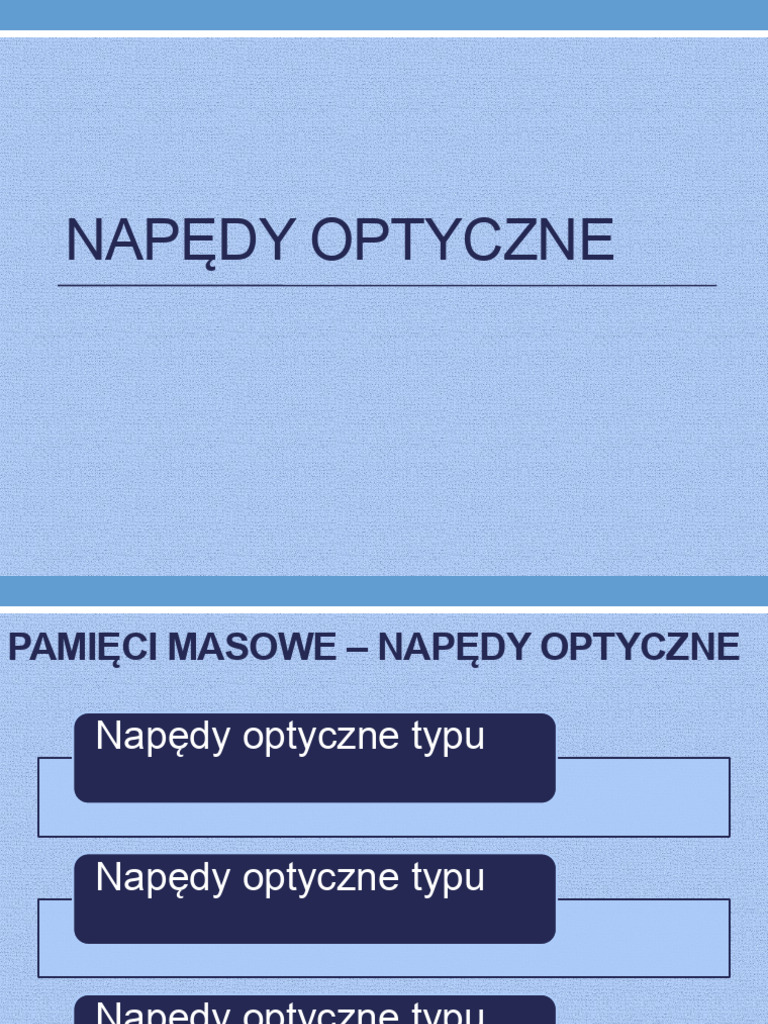 Napedy Optyczne Nowe | PDF