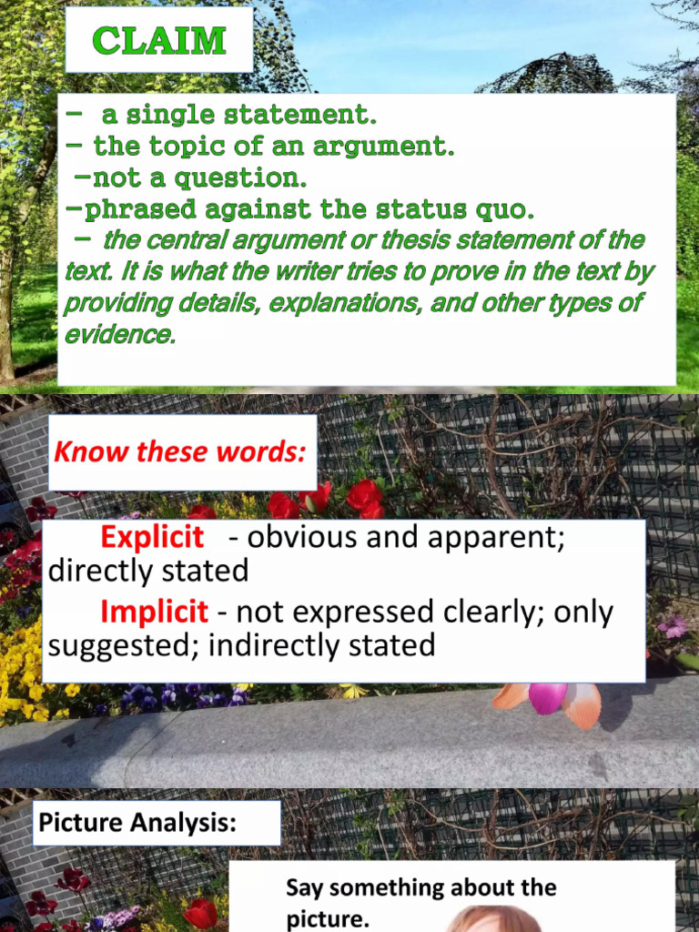 Characteristics and Types of Claims | PDF