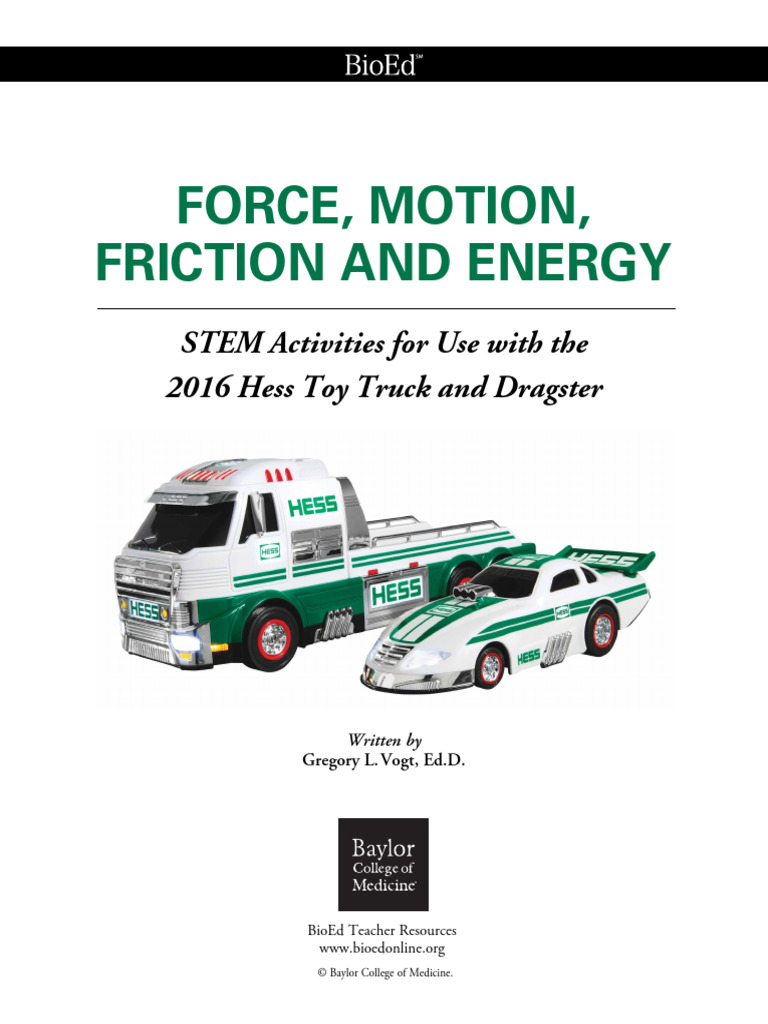 Force, Motion, Friction and Energy: STEM Activities For Use With The ...