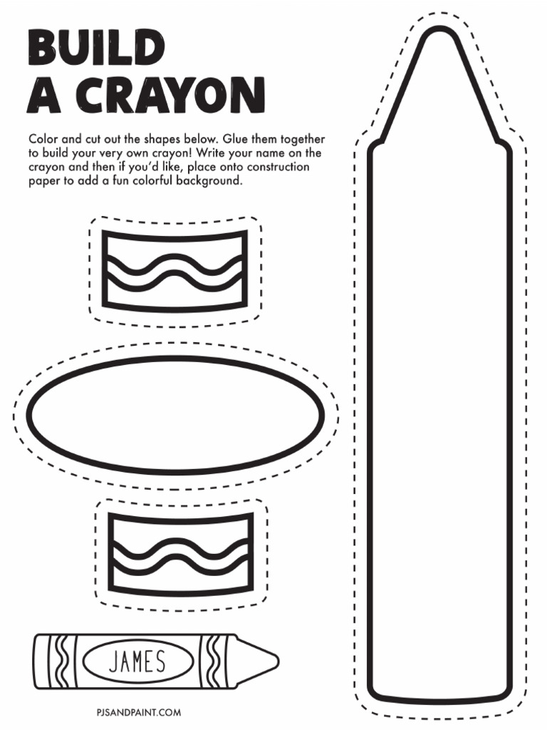 Build A Crayon - Pjs and Paint | PDF