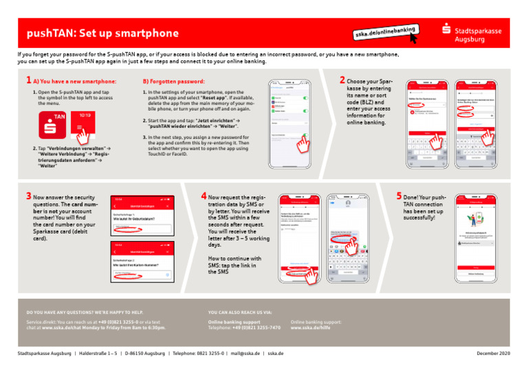 Resetting S-pushTAN for Online Banking | PDF | Service Industries ...