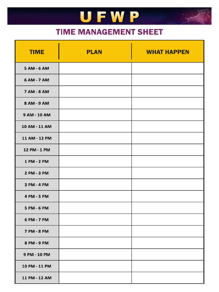 Time Management Ufwp | PDF