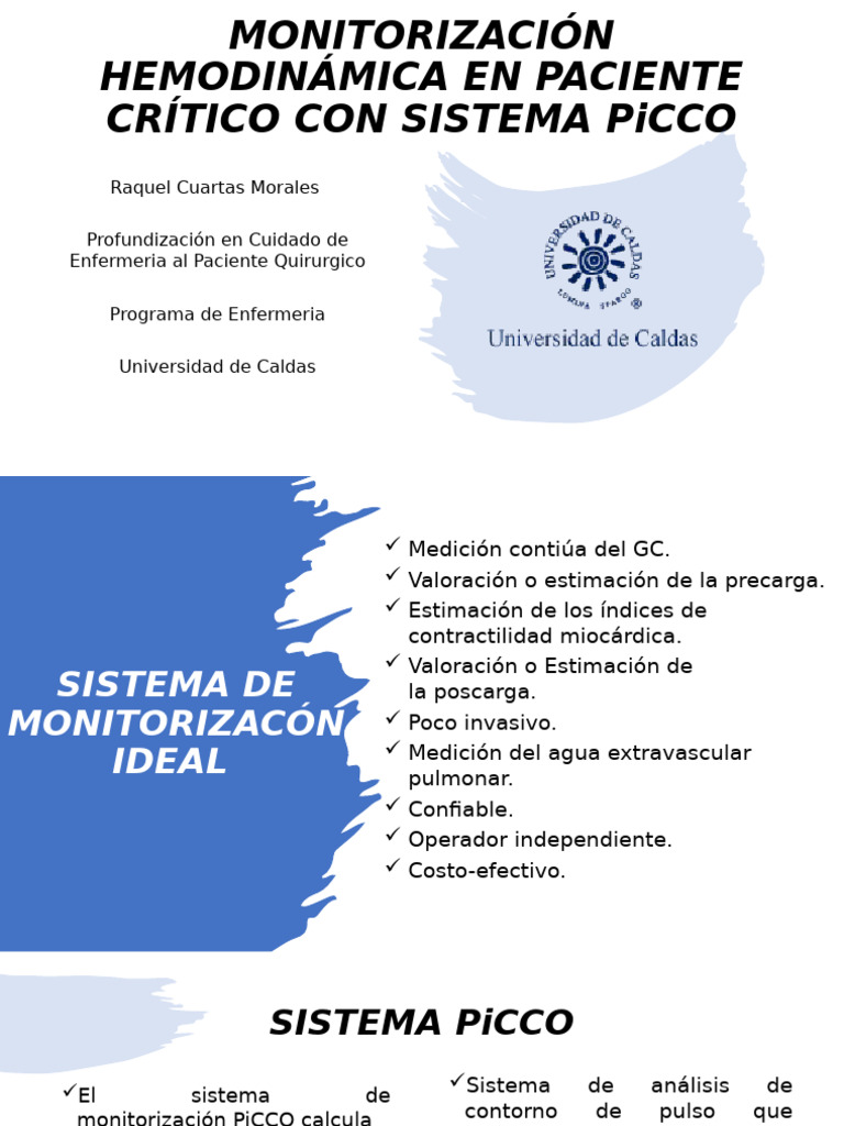 SISTEMA PICCO | PDF | Presión sanguínea | Hemodinámica