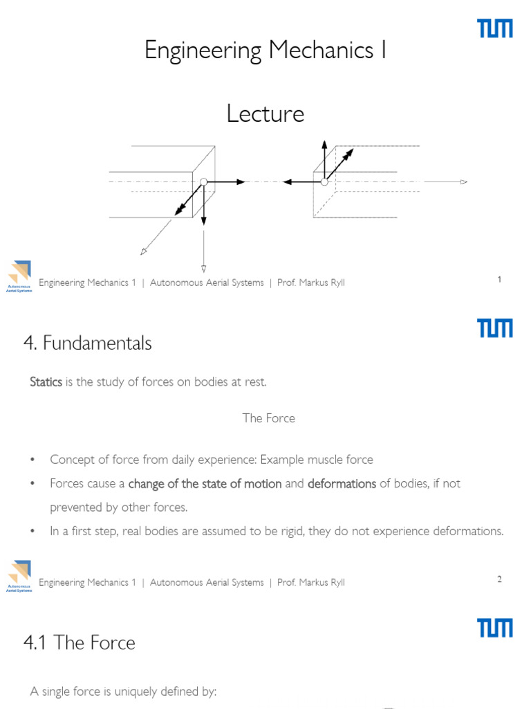 Lecture 2 Pdf Force Euclidean Vector