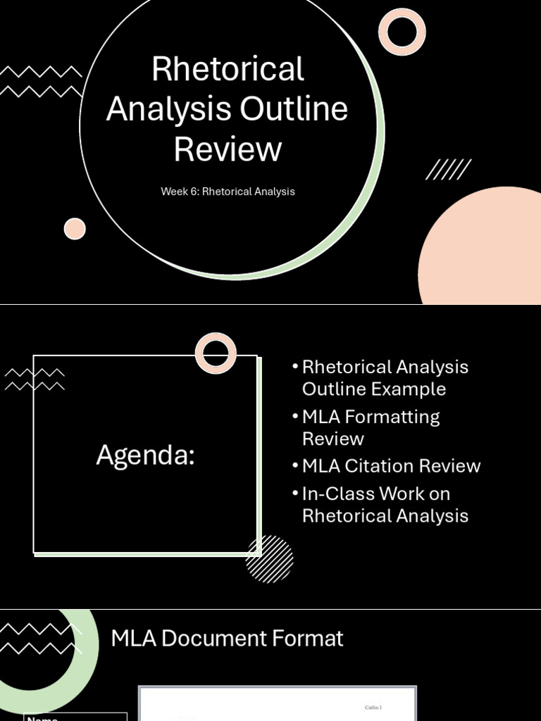 Rhetorical Analysis Outline Review | PDF