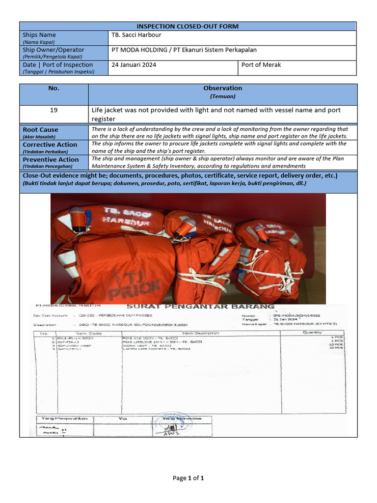 Close-Out-Form | PDF
