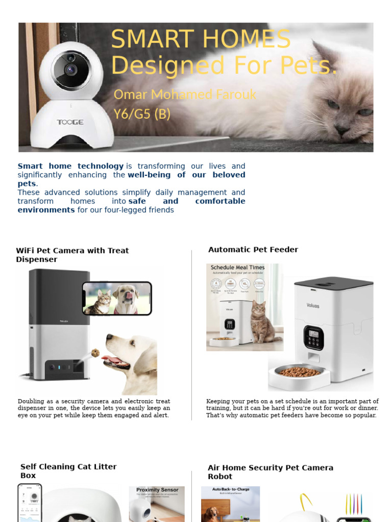 Smart Home Tech for Pet Care | PDF