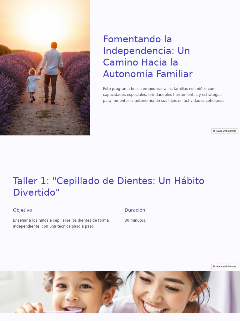 Fomentando La Independencia Un Camino Hacia La Autonomia Familiar | PDF ...