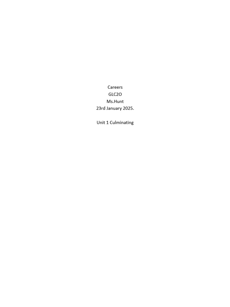 Unit - 1 - CULMINATING - Assignment - Abigail Maillard | PDF