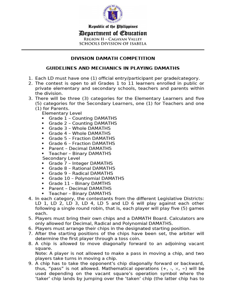 DIVISION-DAMATH-COMPETITION-2024 | PDF | Division (Mathematics) | Mathematical Notation