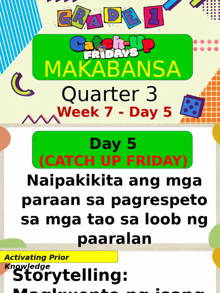 Gr1-Catch Up Makabansa | PDF